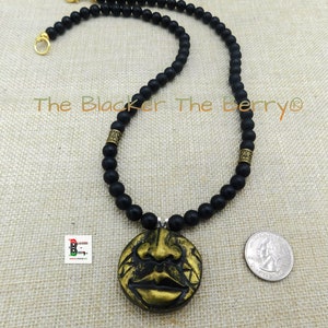 Tribal Jewelry African Mask Pendant Face Ethnic African Men Necklace ...