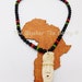 African Bone Necklace Black Beaded Jewelry Ethnic Afrocentric - Etsy