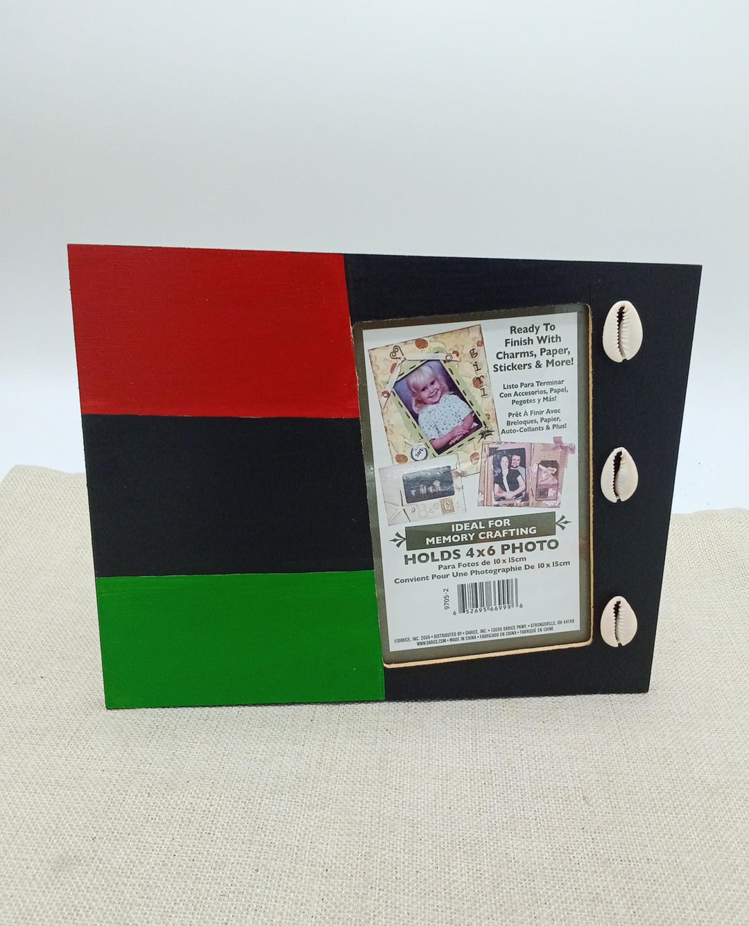 Pan African Frame RBG Photo Wood Hand Painted - Etsy