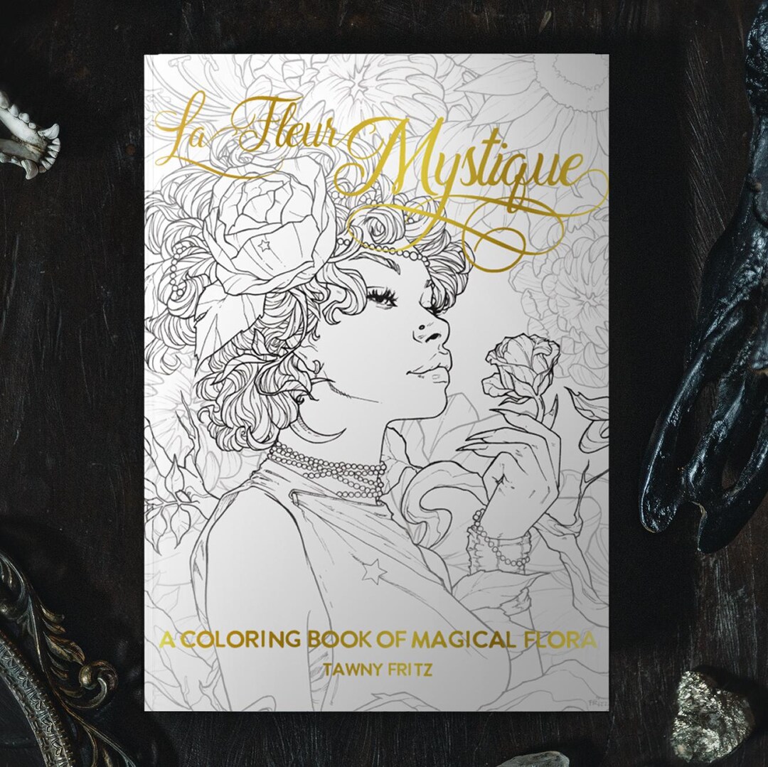 La Fleur Mystique | Coloring Book | Floral | Herbology - Etsy