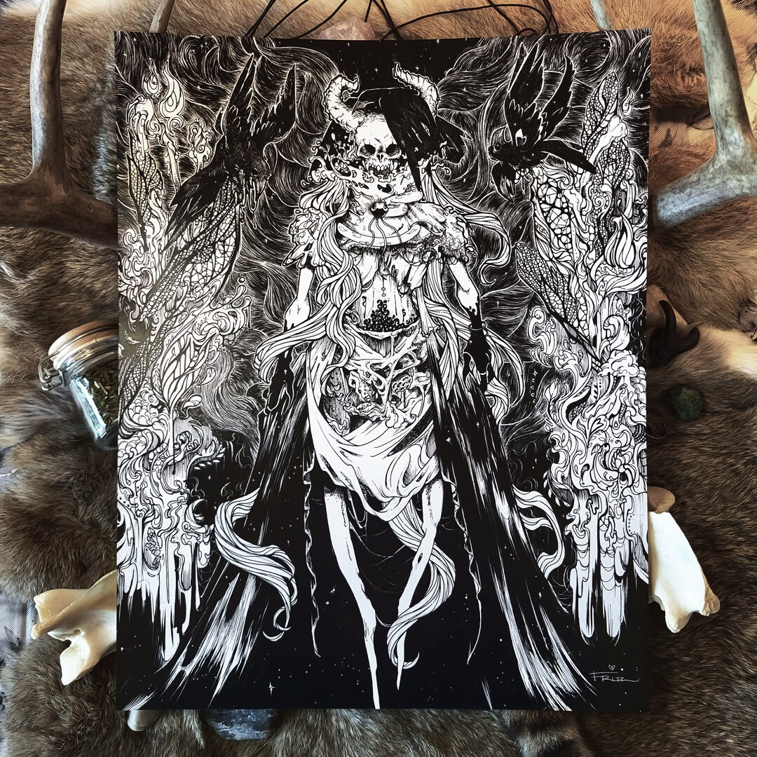Eris | Fine Art Print| 11x14 Art Print | Gothic Illustration ...