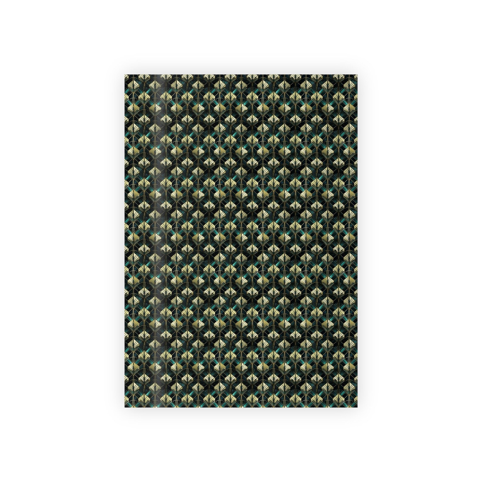 1920s Luxe Stunning Green Gold Art Deco Luxury Glamour Gift Wrapping ...
