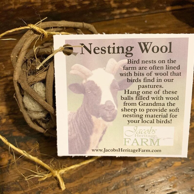 All Natural NESTING WOOL REFILL for Bird Nests - Wild Birds, Nester ...