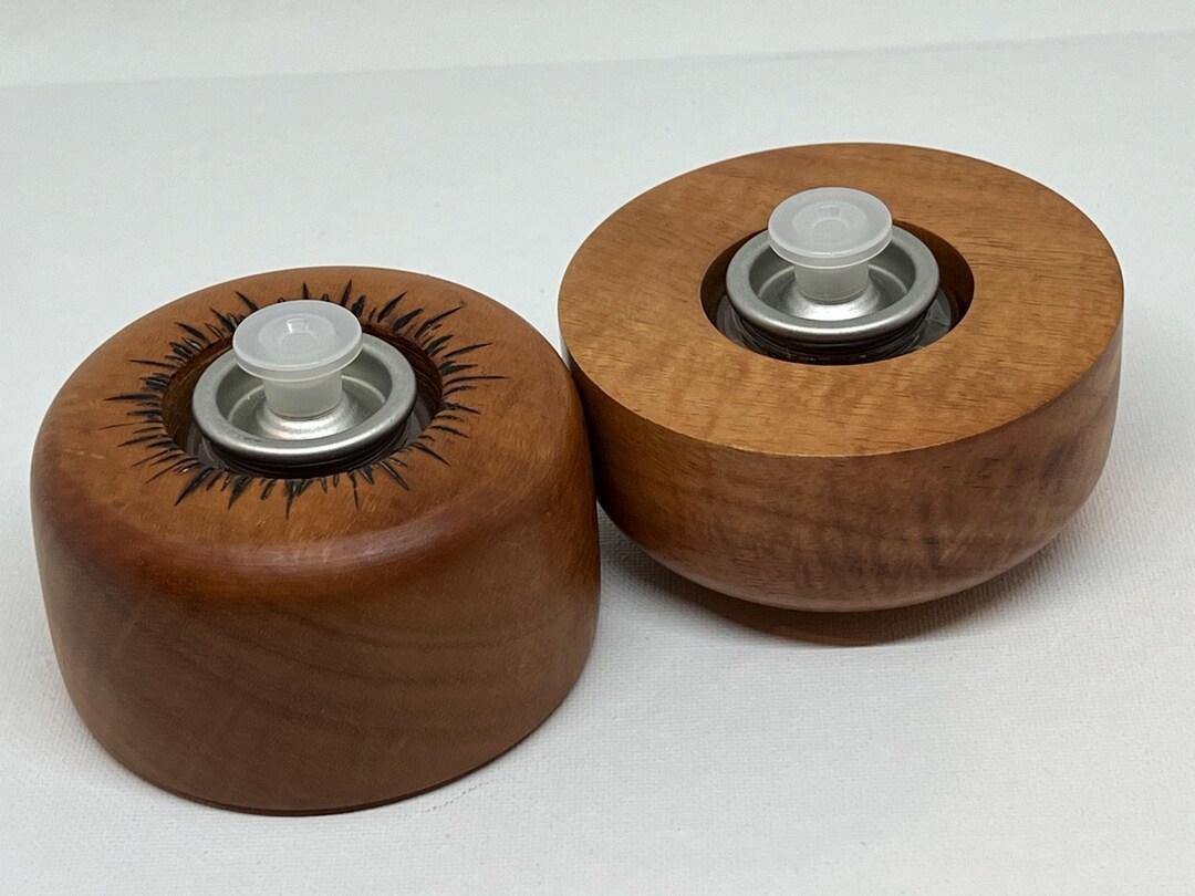 Hand Turned Wooden Oil Lamp - Etsy