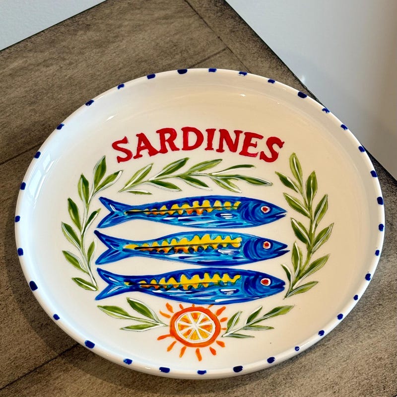 Sardine Plate Dish - Etsy