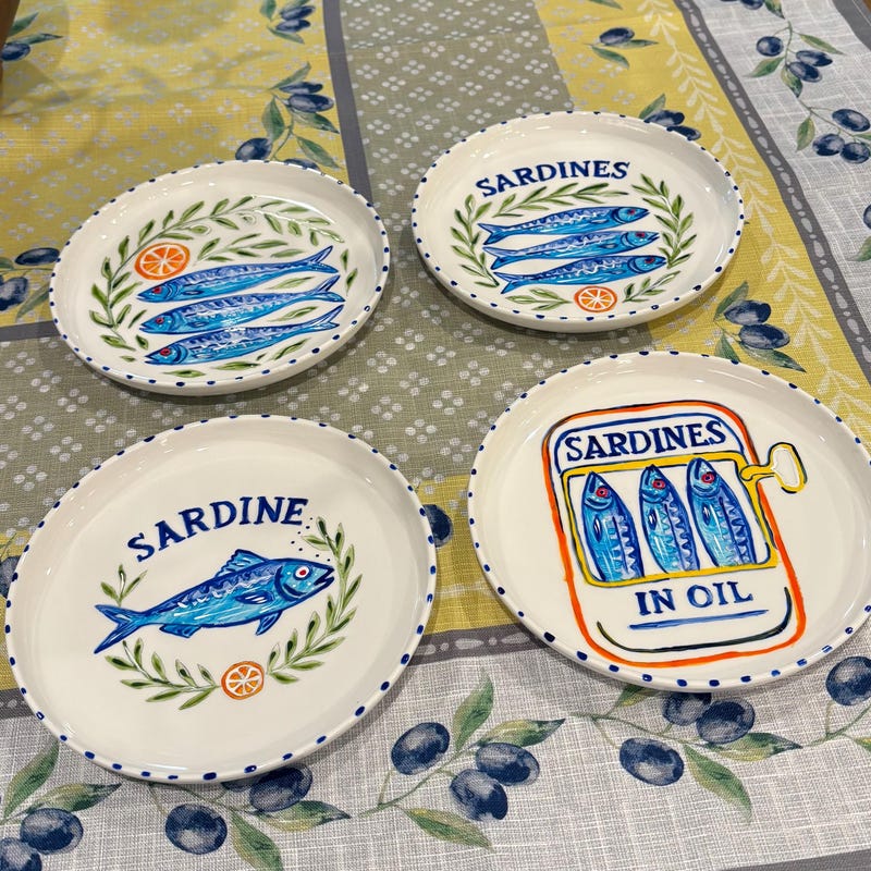 Sardine Plate Dish - Etsy