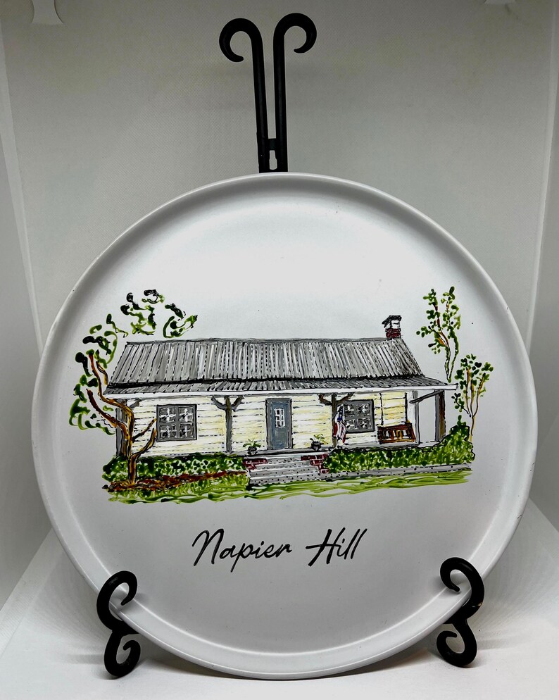 Custom Hand Painted Platter, Personalized, Home Portrait, Decorative ...