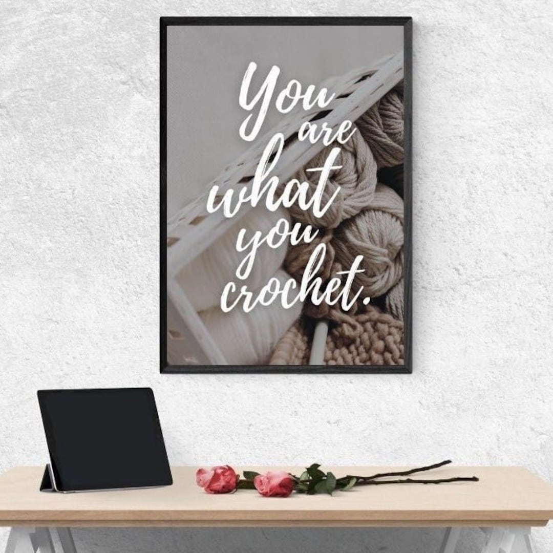 Printable Crochet Poster Wall Art for Crocheter Gift for - Etsy