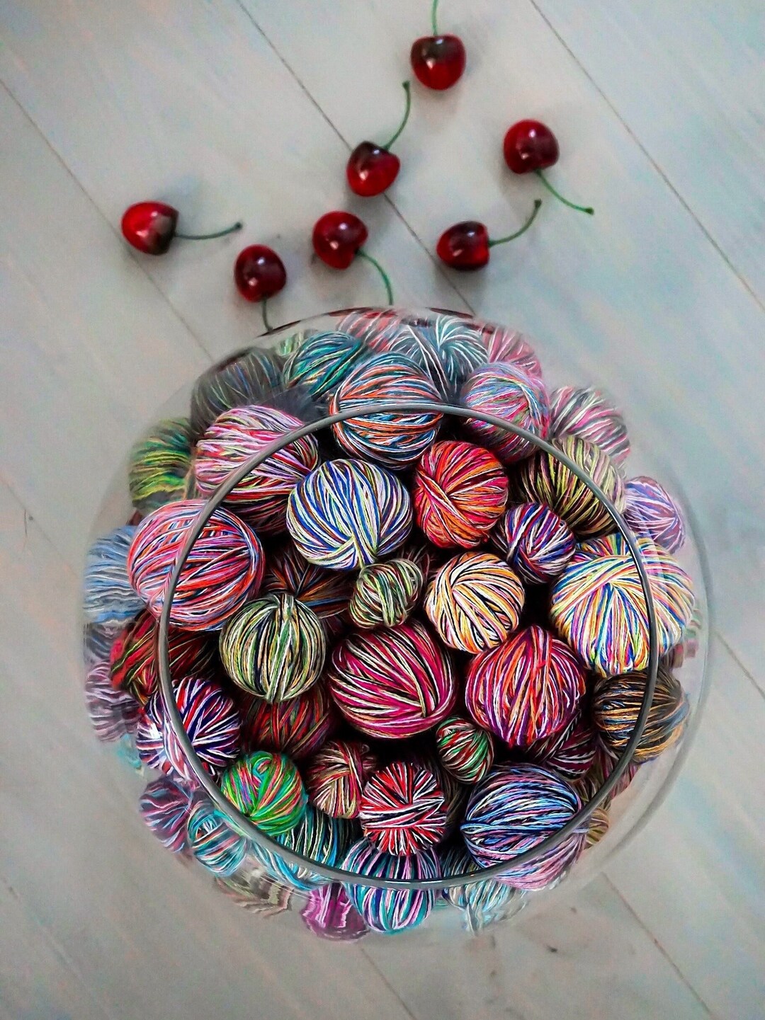 YARN BOX 1.6 Kilo of Mini Yarn Balls, Handmade Yarn for Multicolor Yarn ...