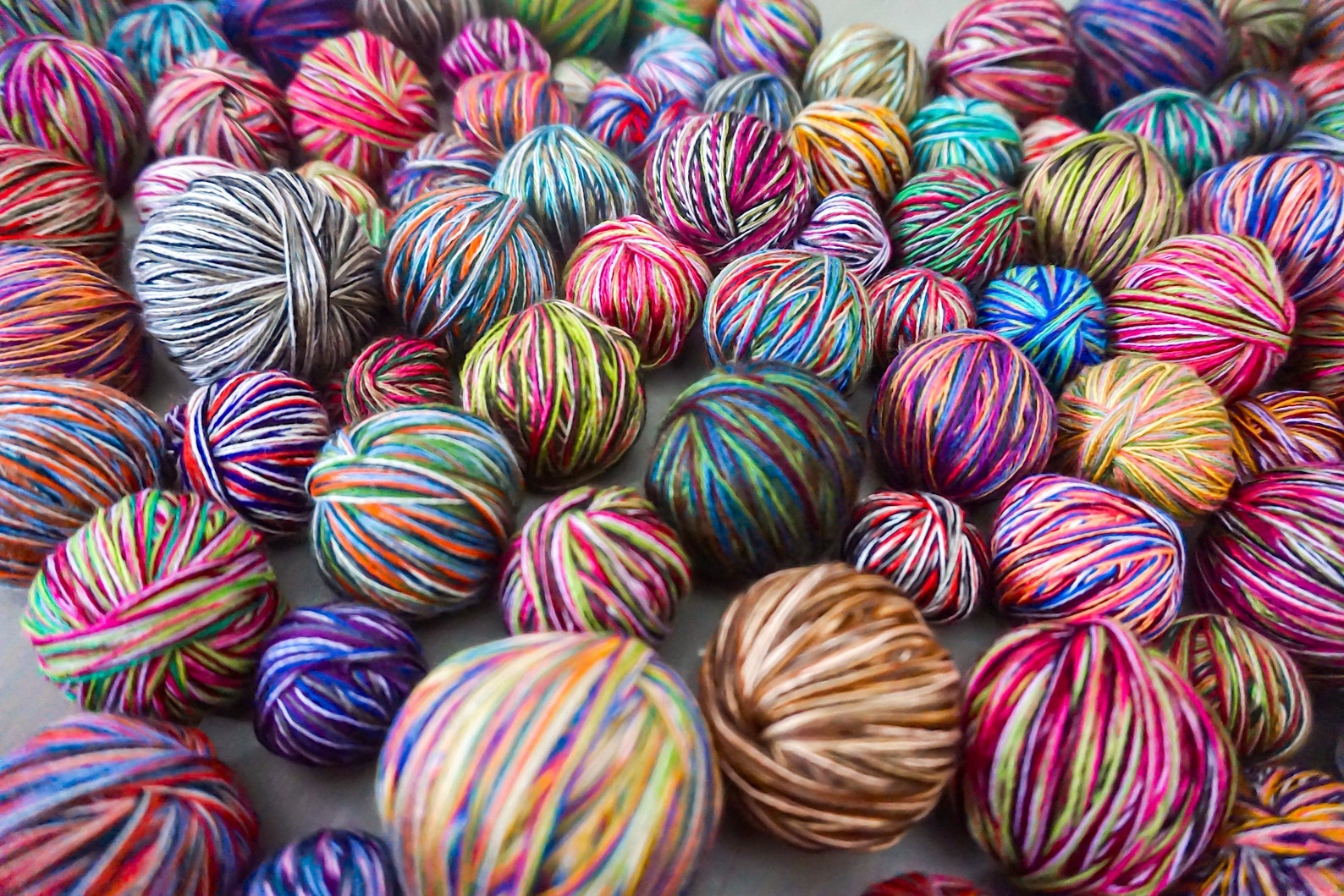 MINI YARN BALLS Yarn Box 400 Grams Handmade Yarn - Etsy