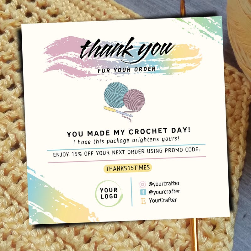 Yarn Thank You - Etsy