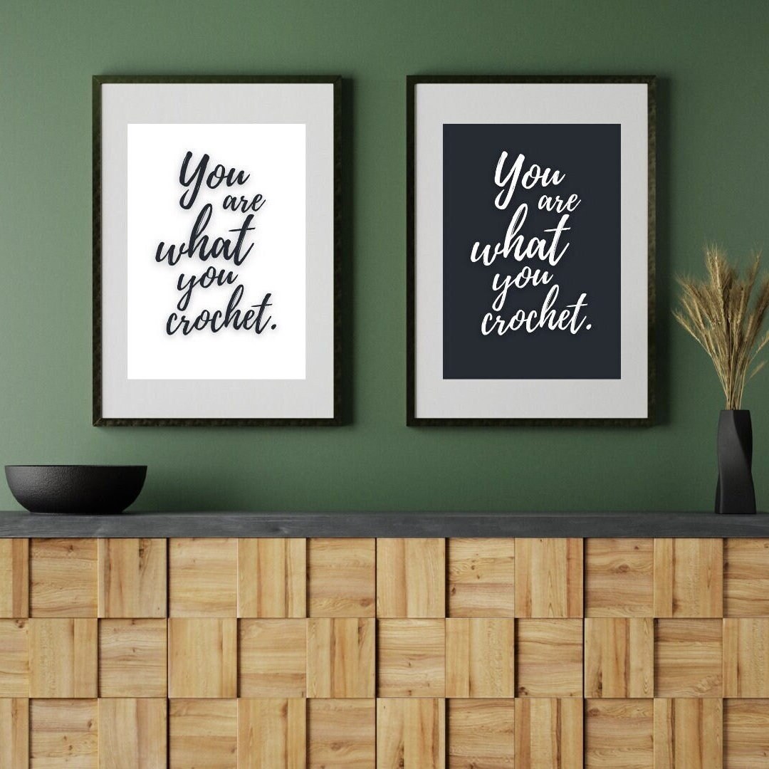 Printable Crochet Poster Wall Art for Crocheter Gift for - Etsy