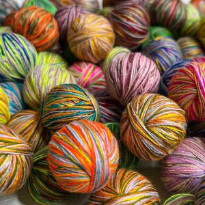 Colorful Mini Yarn Balls for Crafts Yarn Box Handmade Yarn - Etsy