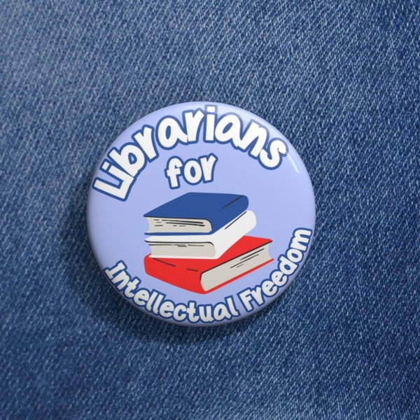 Library Buttons - Etsy