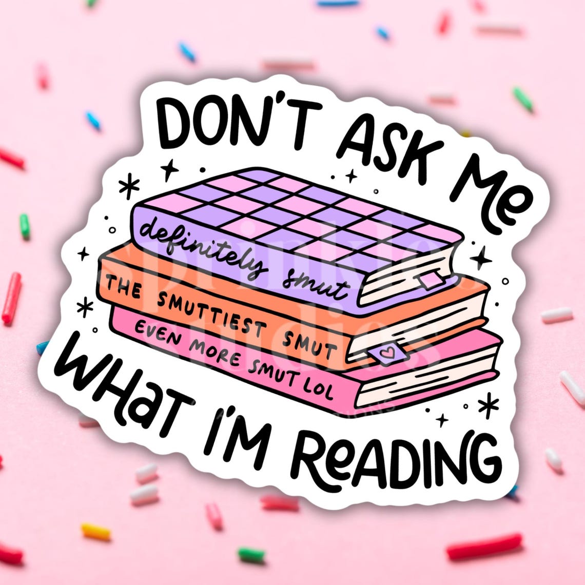 Don’t Ask Me What I’m Reading Sticker, Trendy Water Bottle Decal ...