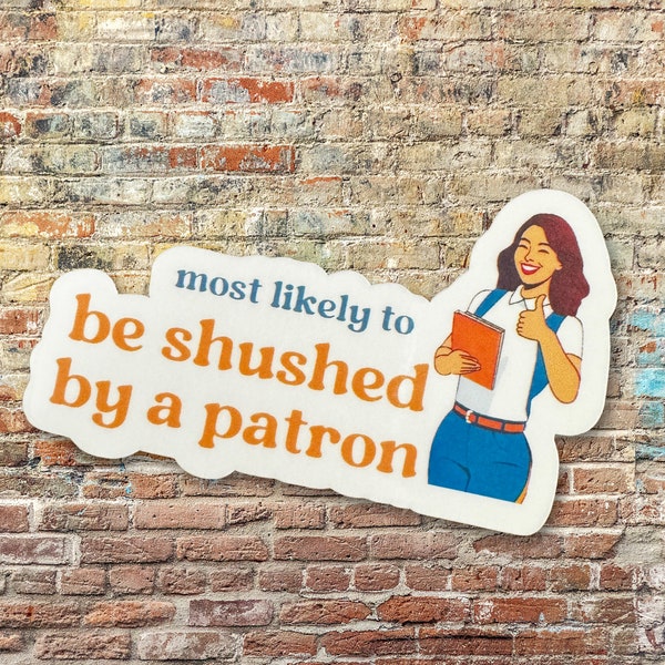 Library Sticker - Etsy