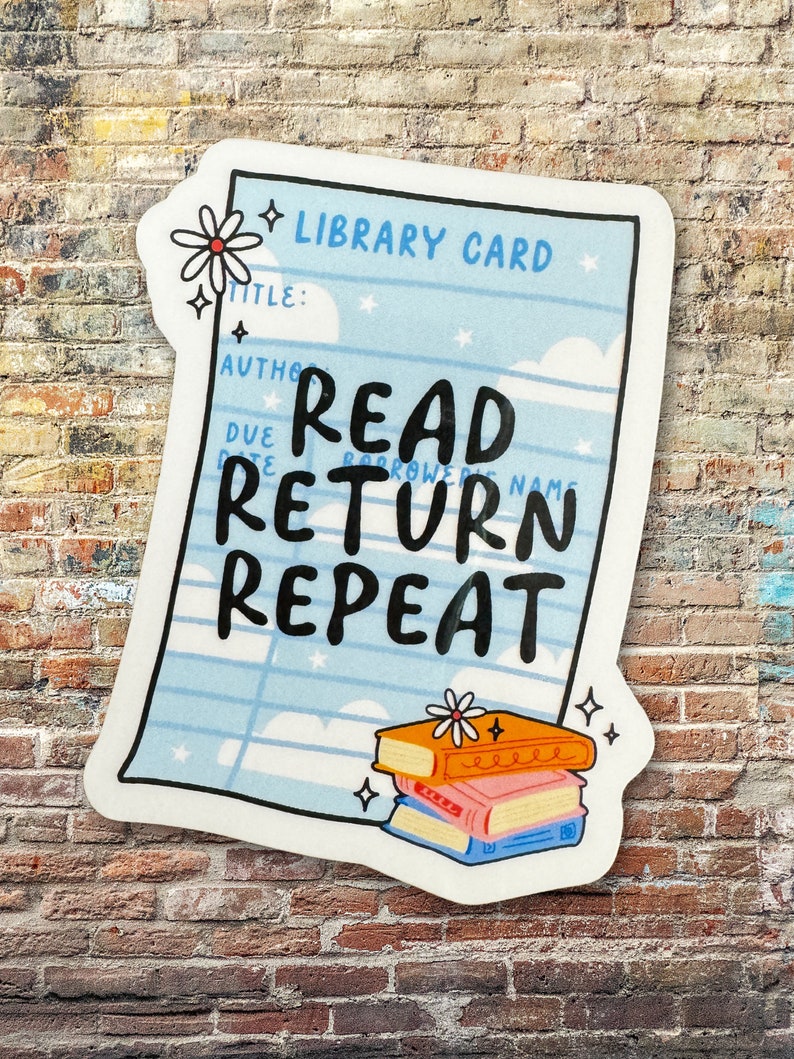 Library Love Vinyl Sticker, Trendy Water Bottle Decal, Librarian Laptop ...