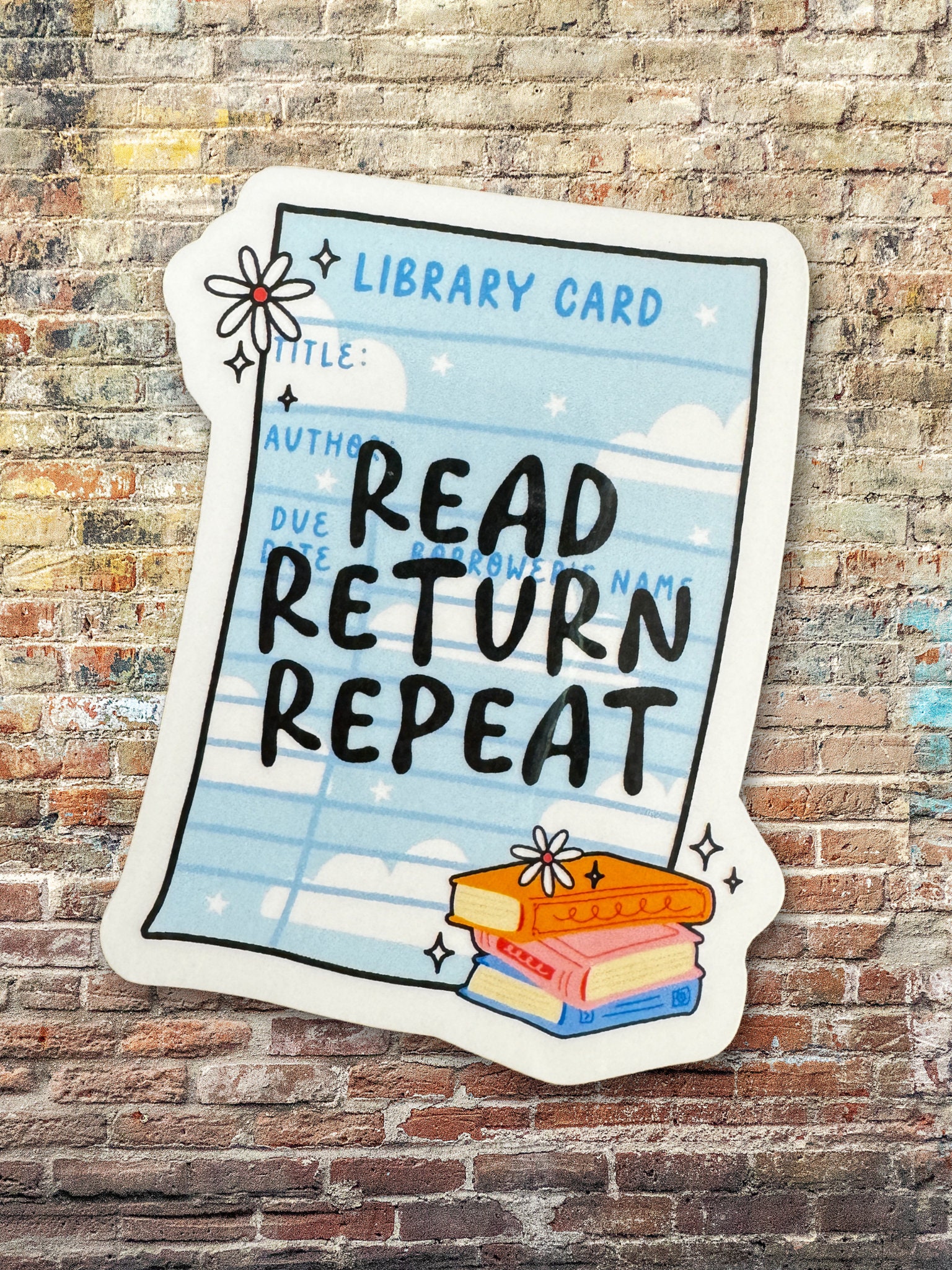 Library Love Vinyl Sticker, Trendy Water Bottle Decal, Librarian Laptop ...