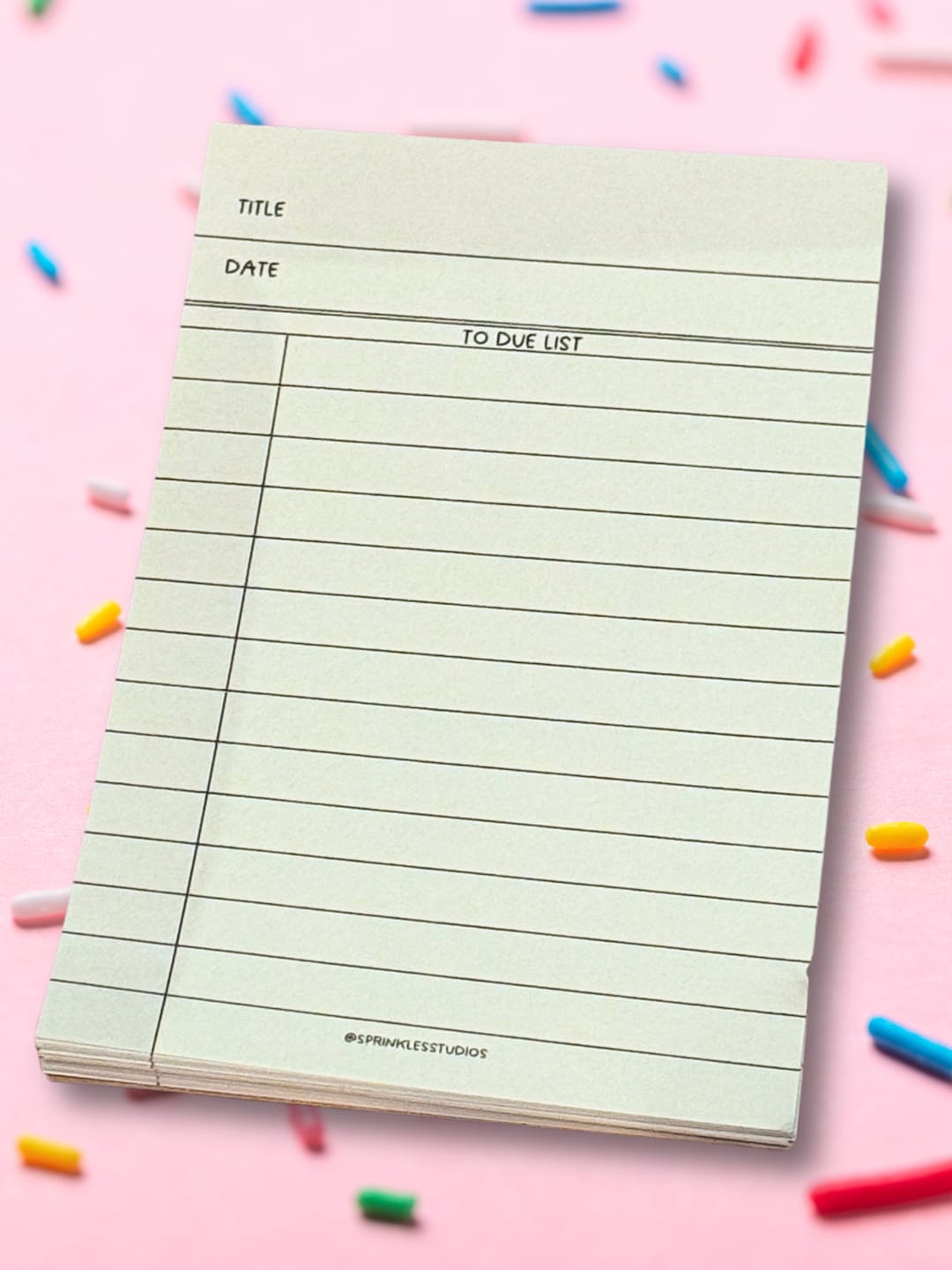 To Due List Library Notepad, Librarian 4x6 Memo Pad, Due Date to Do ...