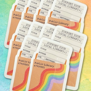 Support Your Local Library Vinyl Sticker, Trendy Water Bottle Decal ...