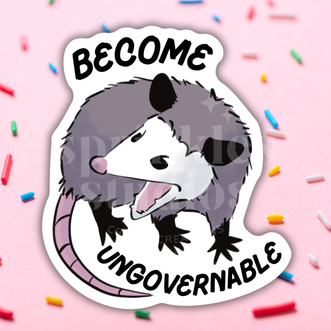 Become Ungovernable Sticker, Trendy Water Bottle Decal, Self Care Gift ...