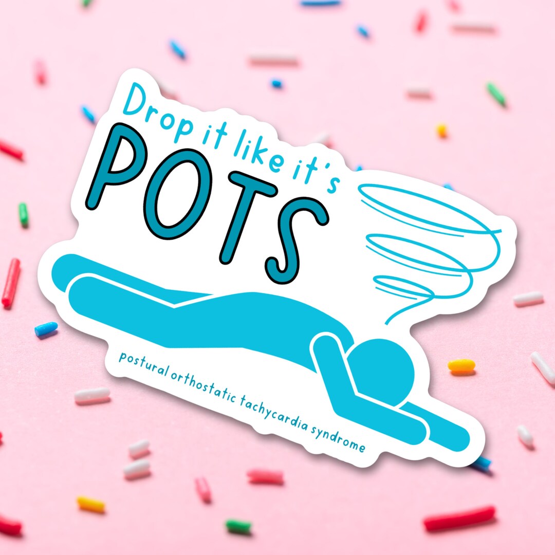 Drop It Like It’s POTS Sticker, Trendy Water Bottle Decal, Spoonie Gift ...