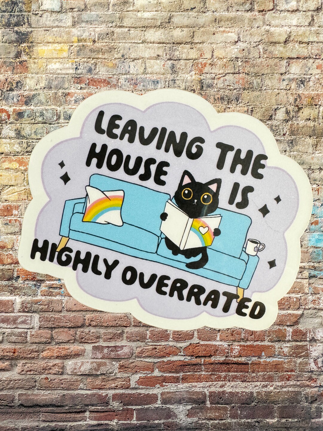 Funny Introvert Sticker, Trendy Water Bottle Decal, Relatable Gift ...