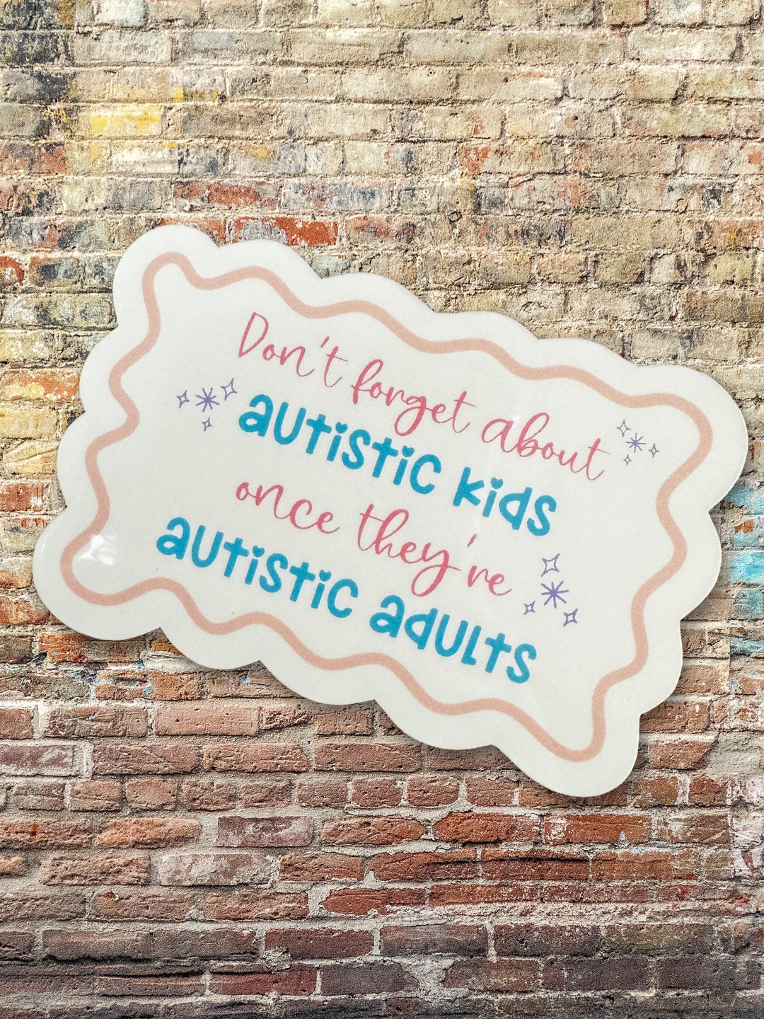 Autism Advocacy Sticker, Autistic Adult Water Bottle Decal, Neurospicy ...