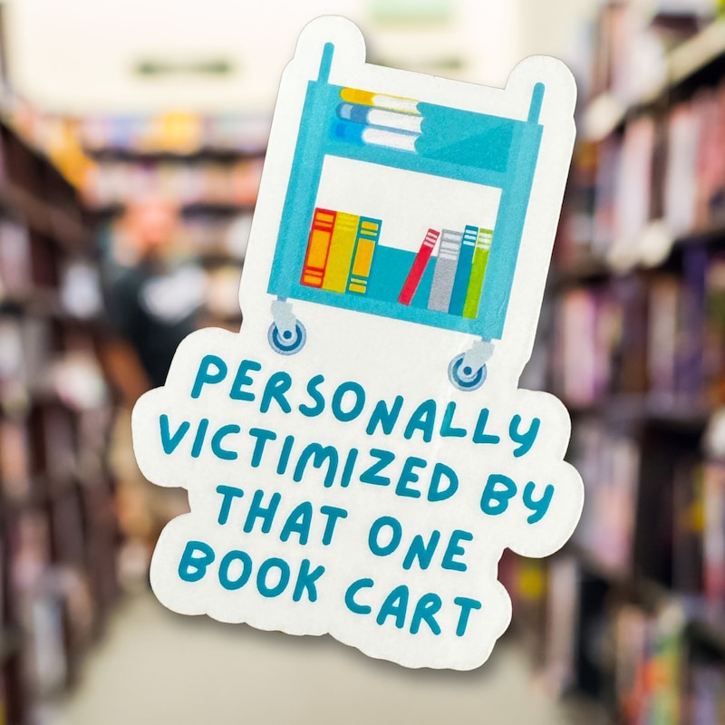 Library Sticker - Etsy