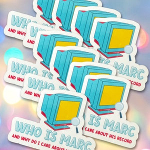 Funny Library Cataloger Vinyl Sticker, Book Lover Water Bottle Decal ...