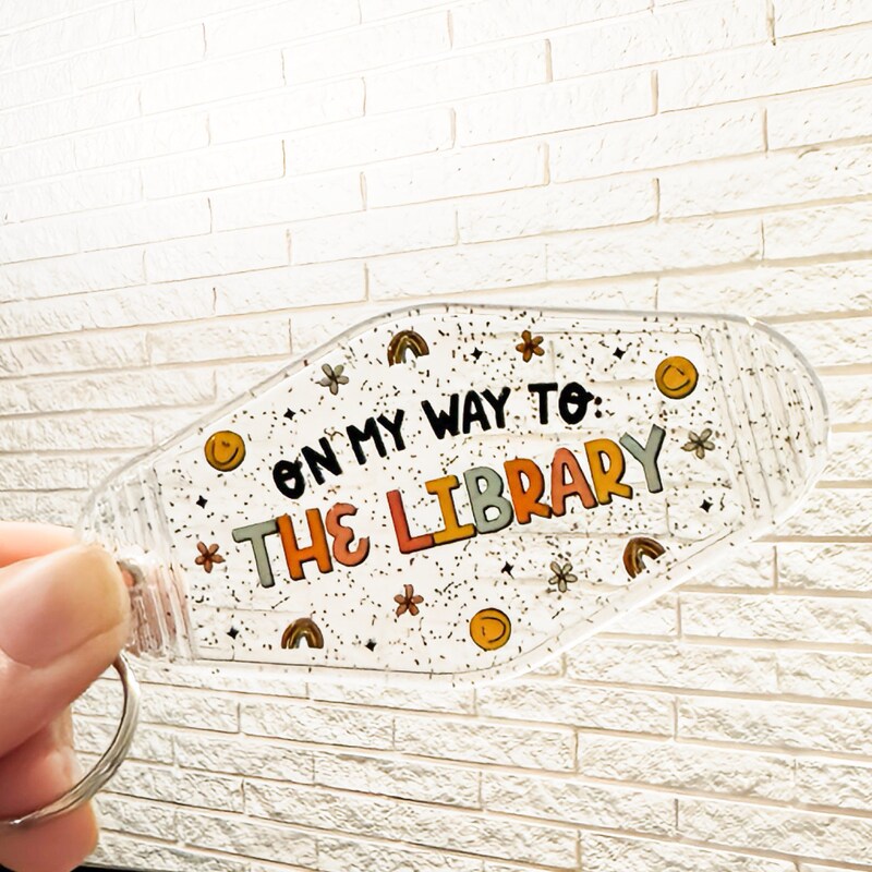 Bookish Keychain - Etsy