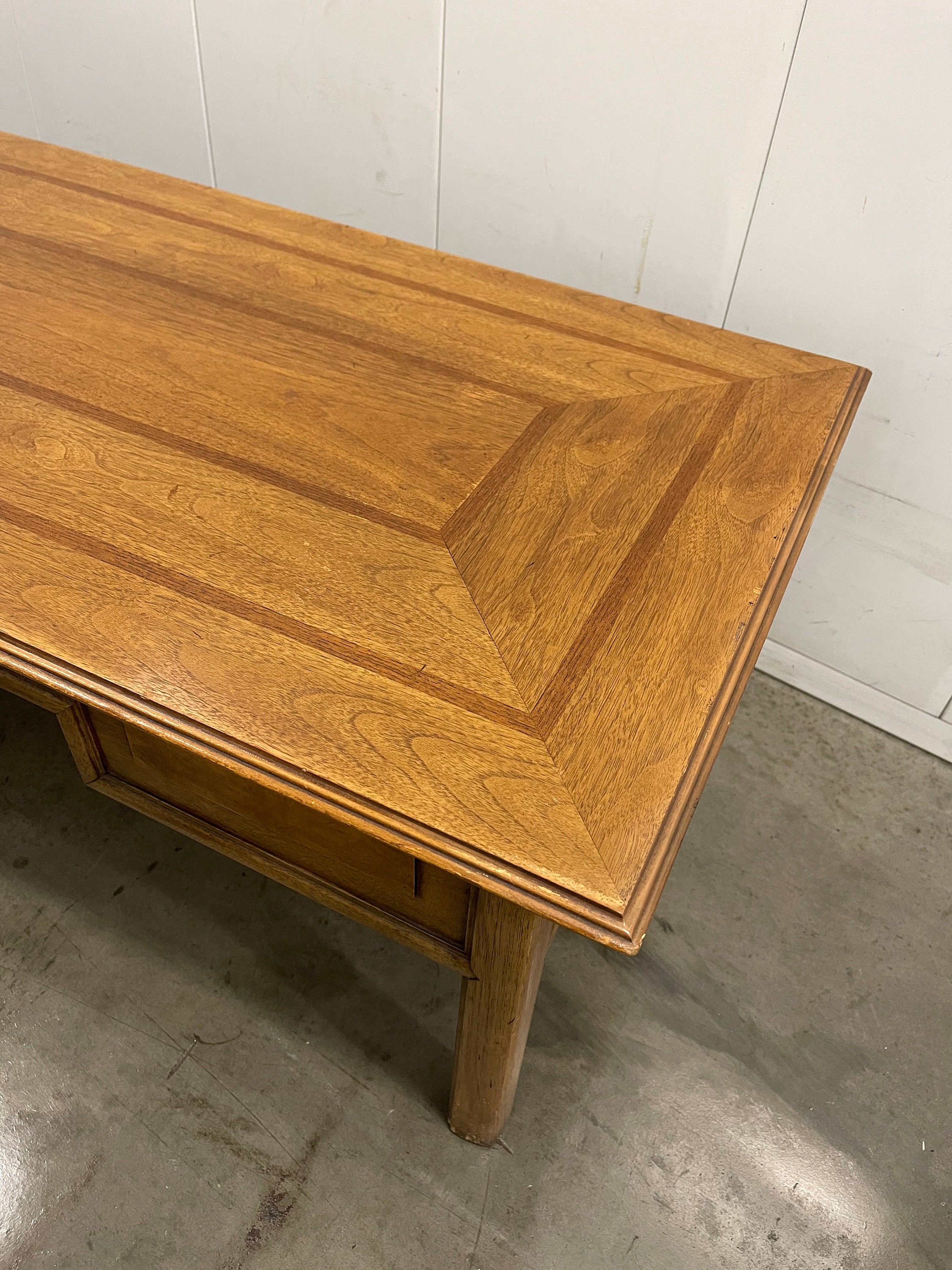 Vintage MCM Mid Century Modern Long Wood Coffee Table - Etsy
