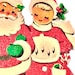 Handmade Vintage Style Santa & Mrs. Claus Sparkly Standee - Etsy
