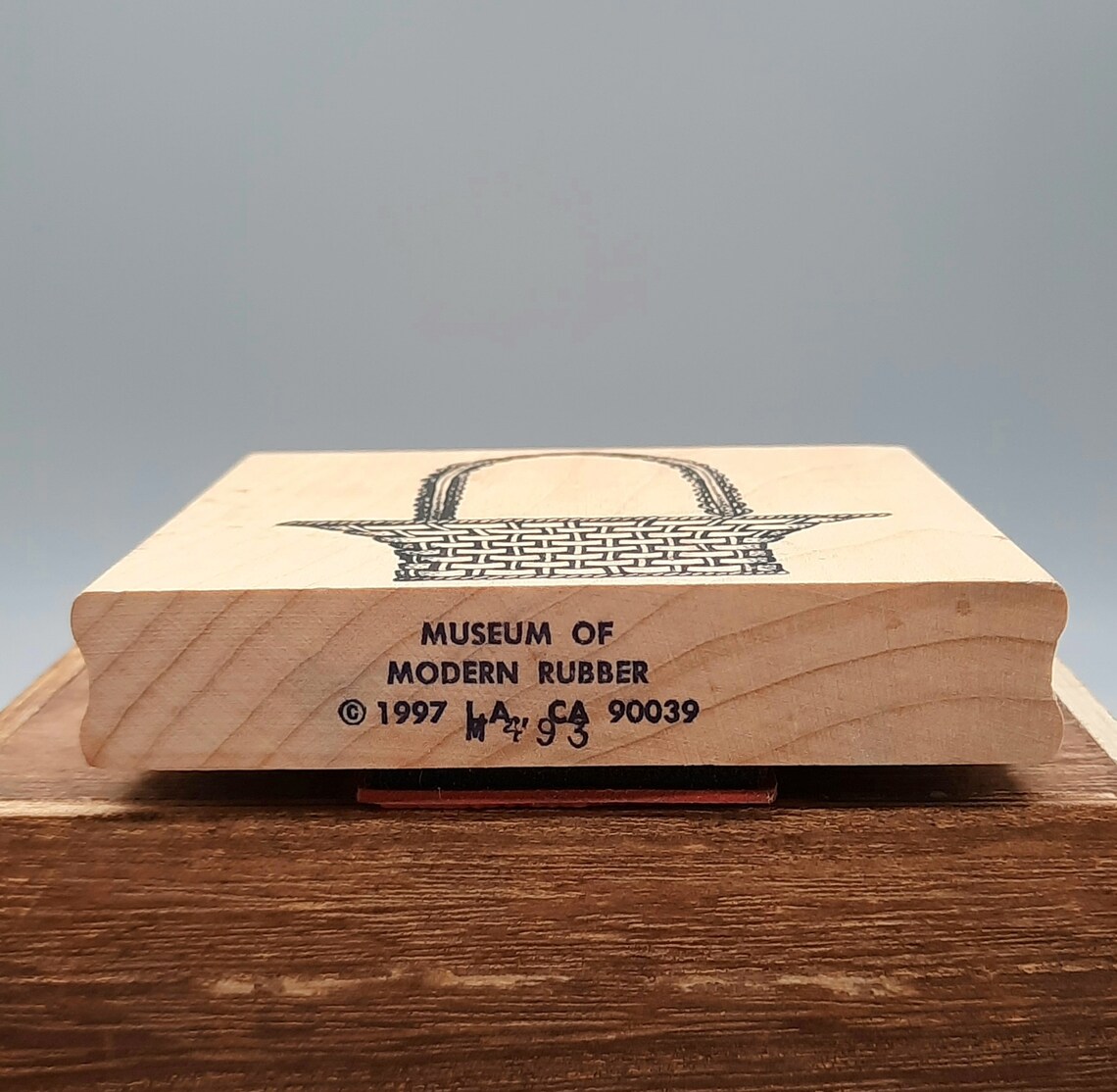 Vintage Museum of Modern Rubber Basket Stamp - Etsy