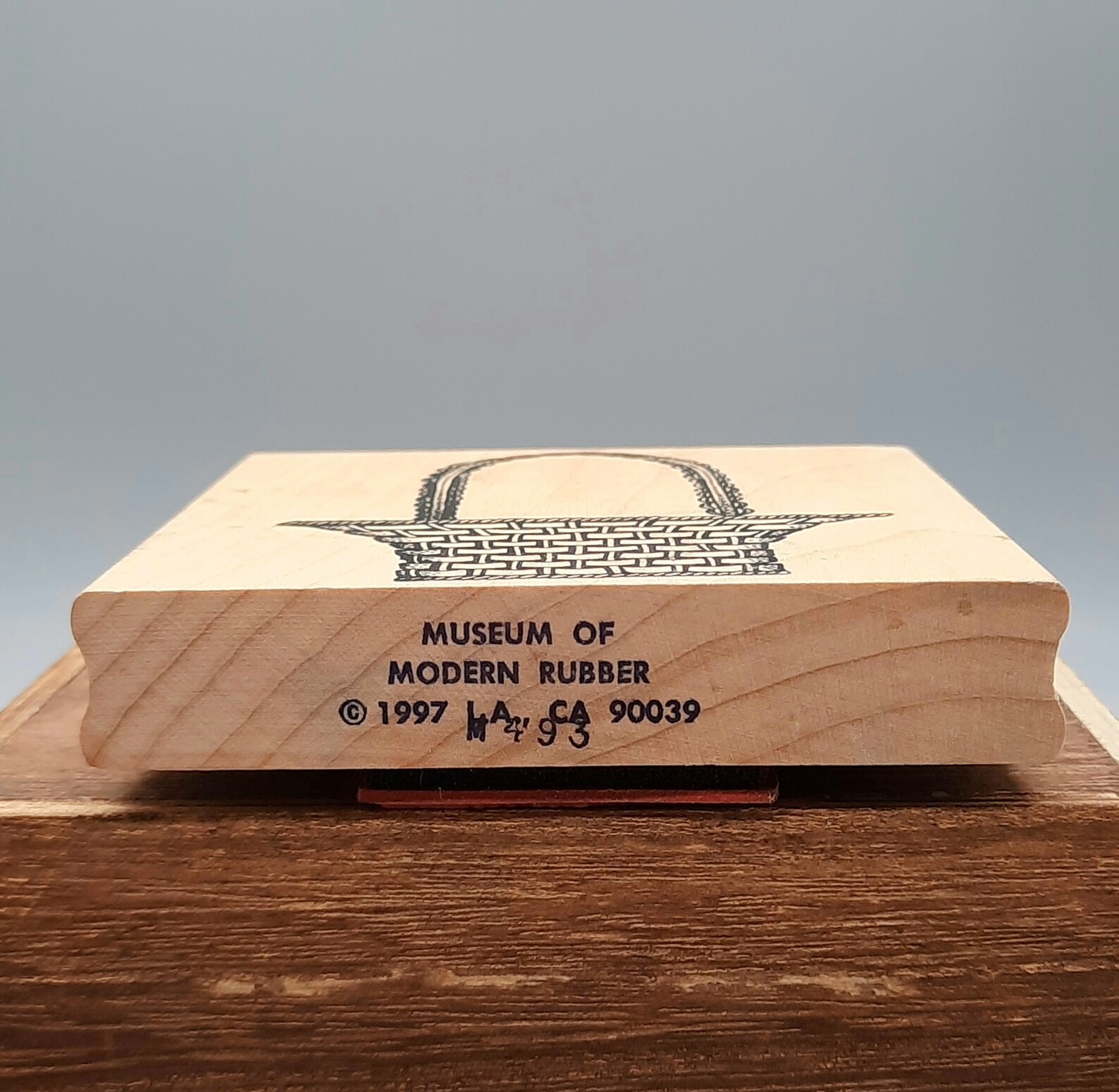 Vintage Museum of Modern Rubber Basket Stamp - Etsy
