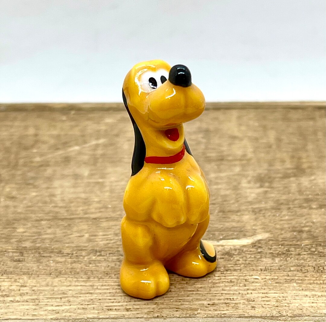 Vintage Walt Disneys Pluto Miniature Bone China Figurine - Etsy