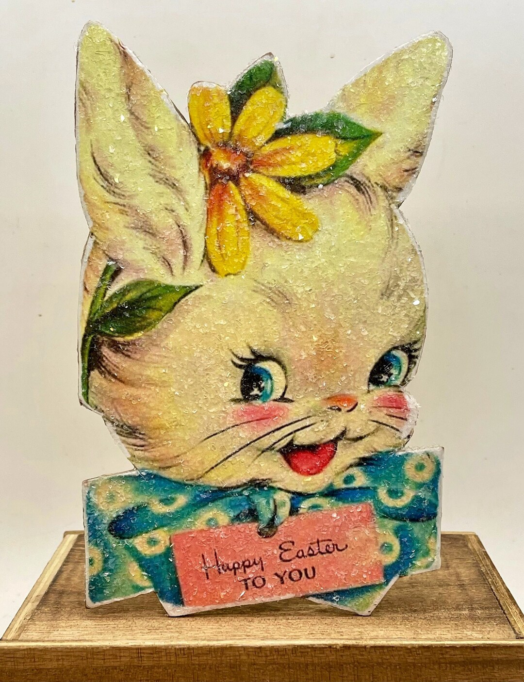 Handmade Vintage Style Easter Bunny Standee Decor - Etsy