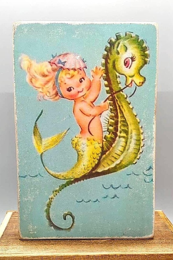Vintage Mermaid Signs Wholesale Vintage Mermaid Wood & Metal Wall