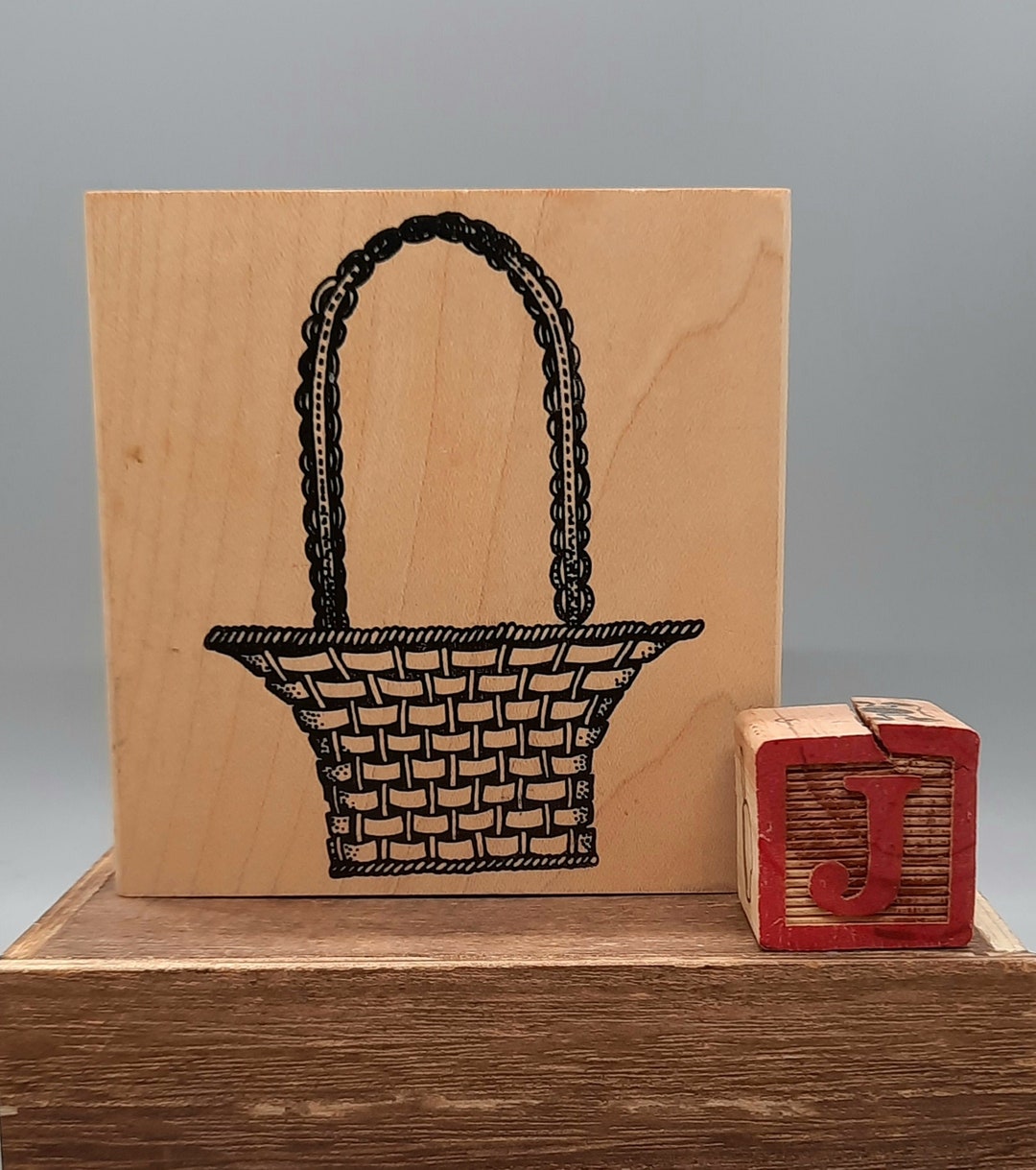 Vintage Museum of Modern Rubber Basket Stamp - Etsy