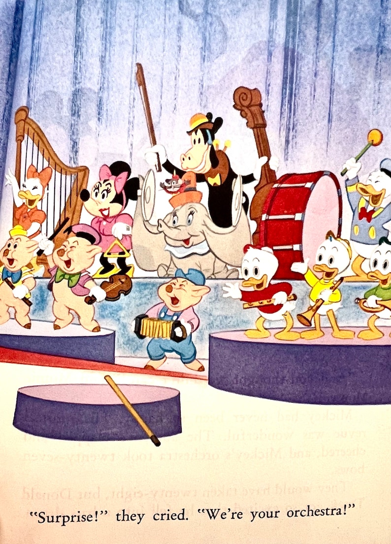 Vintage Walt Disney’s “surprise for Mickey Mouse” Little Golden Book ...
