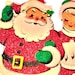 Handmade Vintage Style Santa & Mrs. Claus Sparkly Standee - Etsy