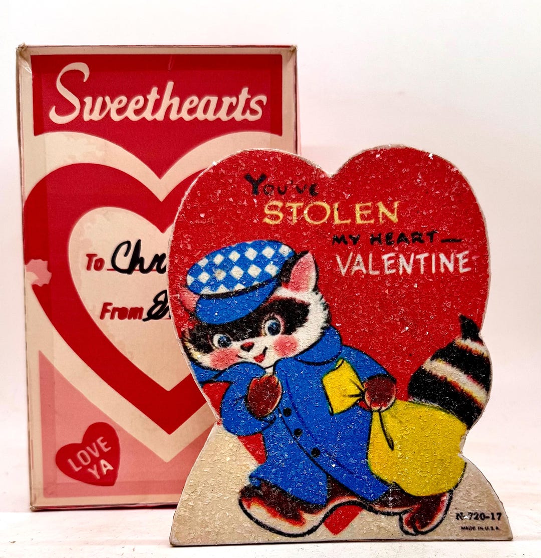 Handmade Vintage Style Sparkly Valentine Standees - Etsy