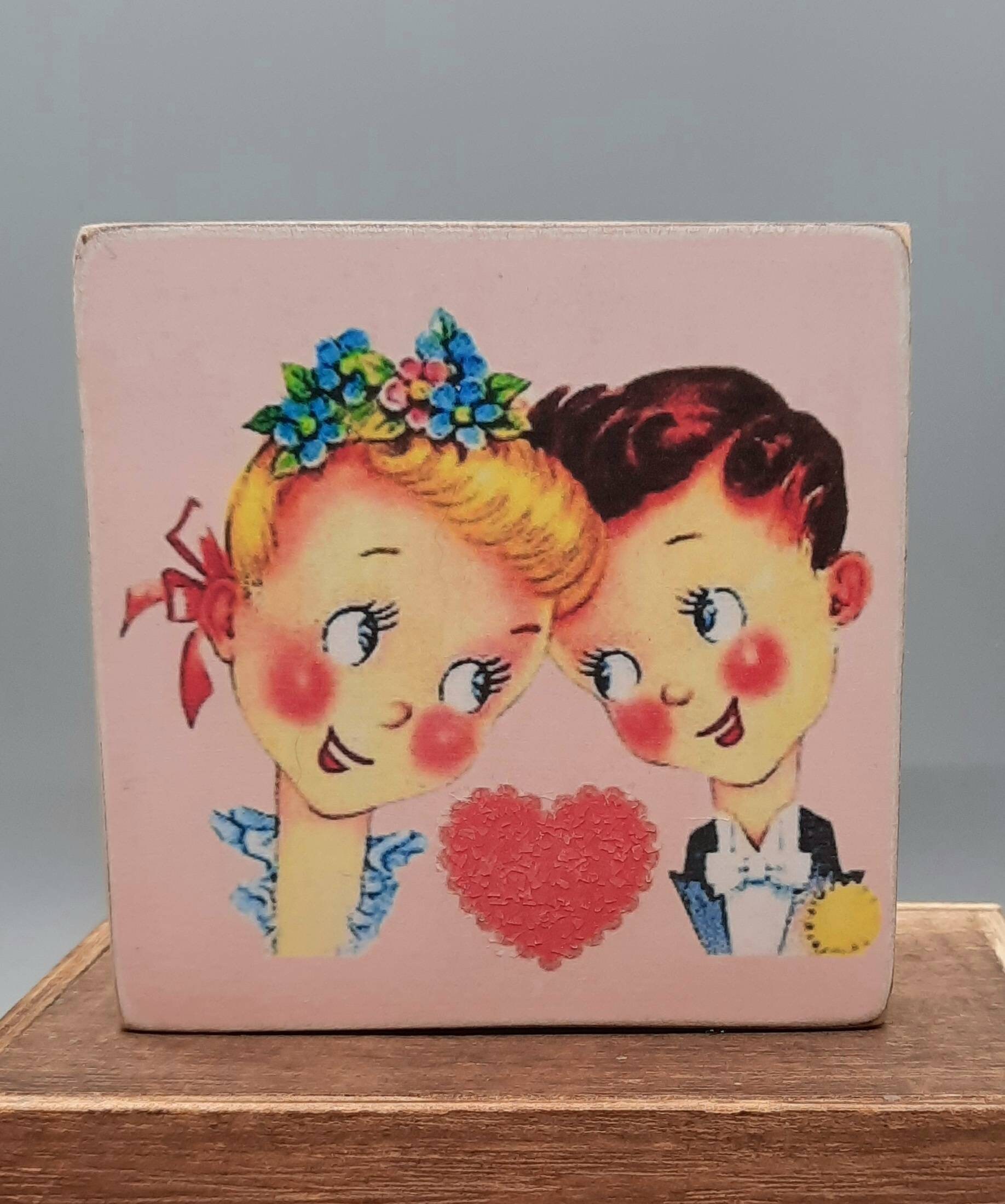 Handmade Vintage Style Sweethearts Wood Signs/shelf Sitters - Etsy
