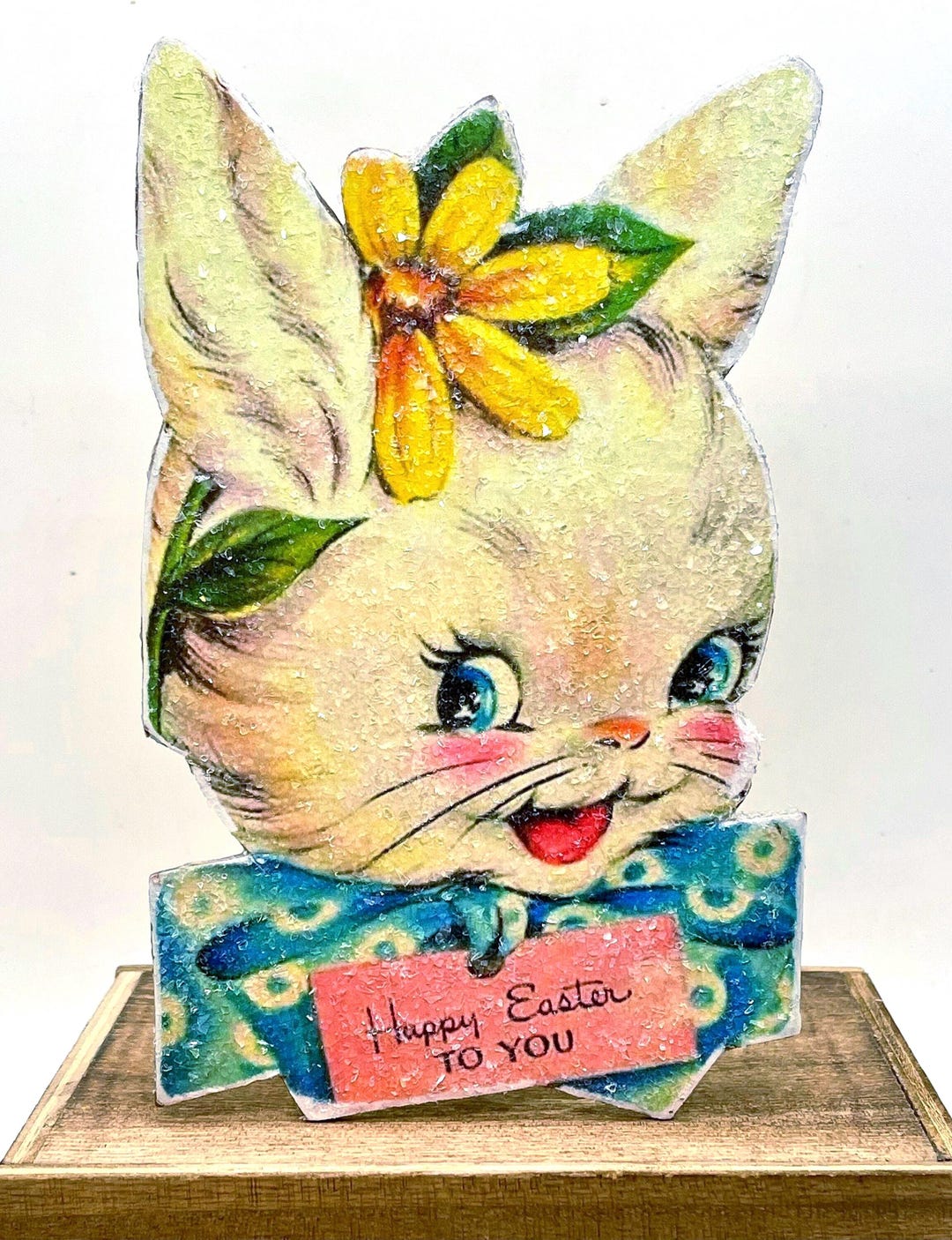 Handmade Vintage Style Easter Bunny Standee Decor - Etsy