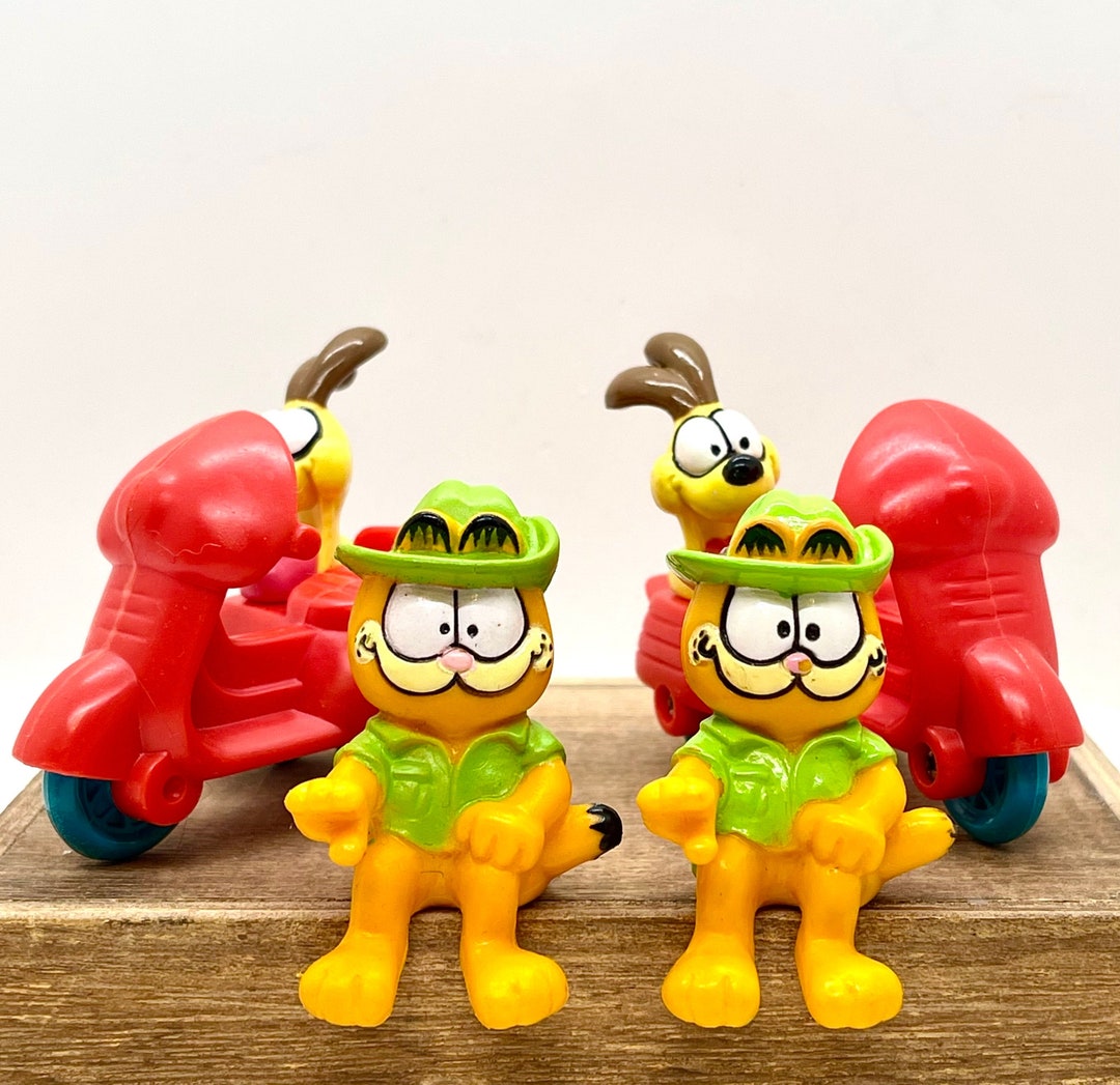 Vintage Garfield and Odie Mcdonalds Happy Meal Toys- 1988 - Etsy