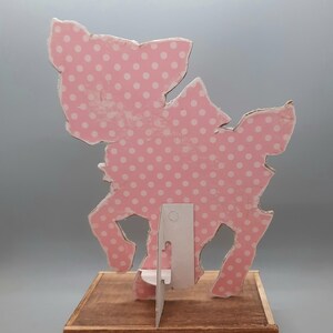 Handmade Vintage Style XL Pink Deer Standee - Etsy