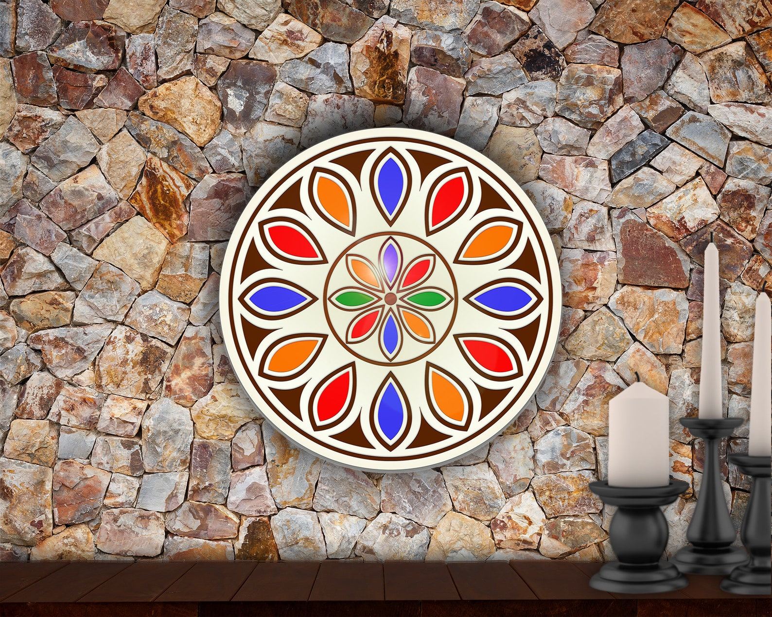 Hex Acrylic Daddy Good Luck 16in PA Dutch Sign w/ Free | Etsy