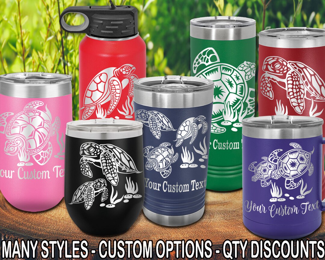 Apc: SASSY SEA TURTLES .laser-etched Insulated Tumbler W/ Free ...