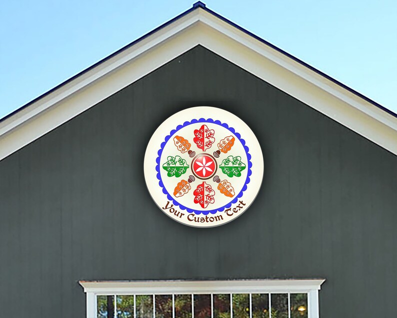 Hex Acrylic Mighty Oak 24in PA Dutch Sign W/ Free - Etsy