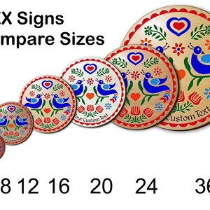 Hxw: DOUBLE DISTELFINK Engraved Wood Hand-painted 08-36 PA Dutch Hex ...